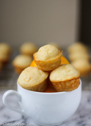 Meyer Lemon Mini Muffins - Chez CateyLou