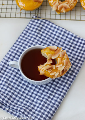Mango Coconut Donuts - Chez CateyLou